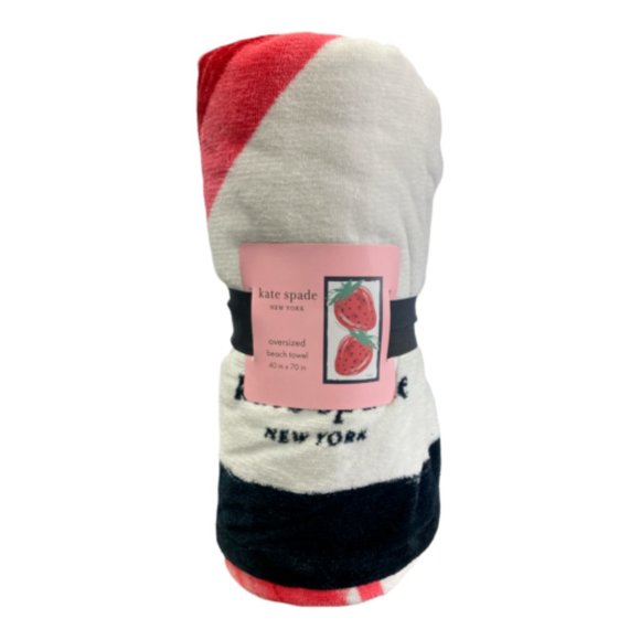 kate spade | Bath | Kate Spade New York Strawberry Beach Towel ...